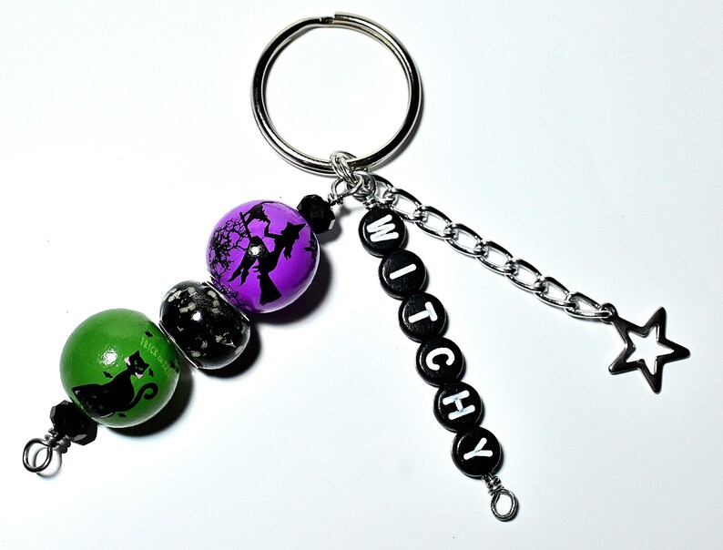 Custom Halloween Bubblegum Bead Keychains - Etsy