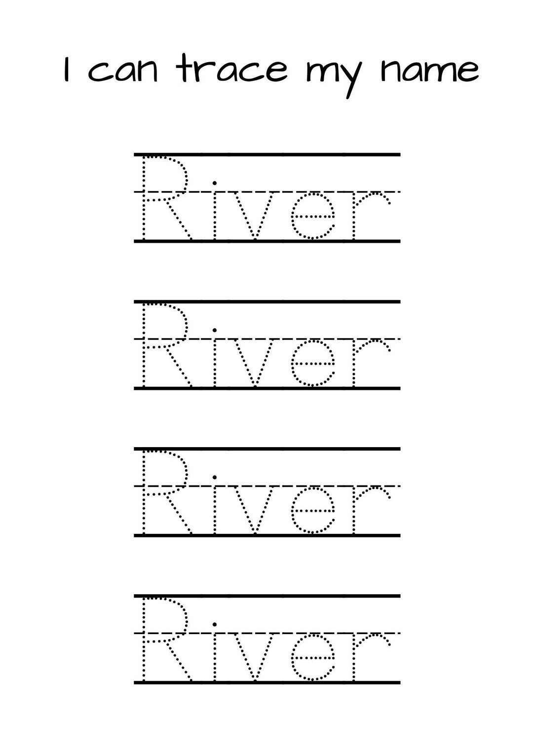 Personalized Name Tracing - Etsy