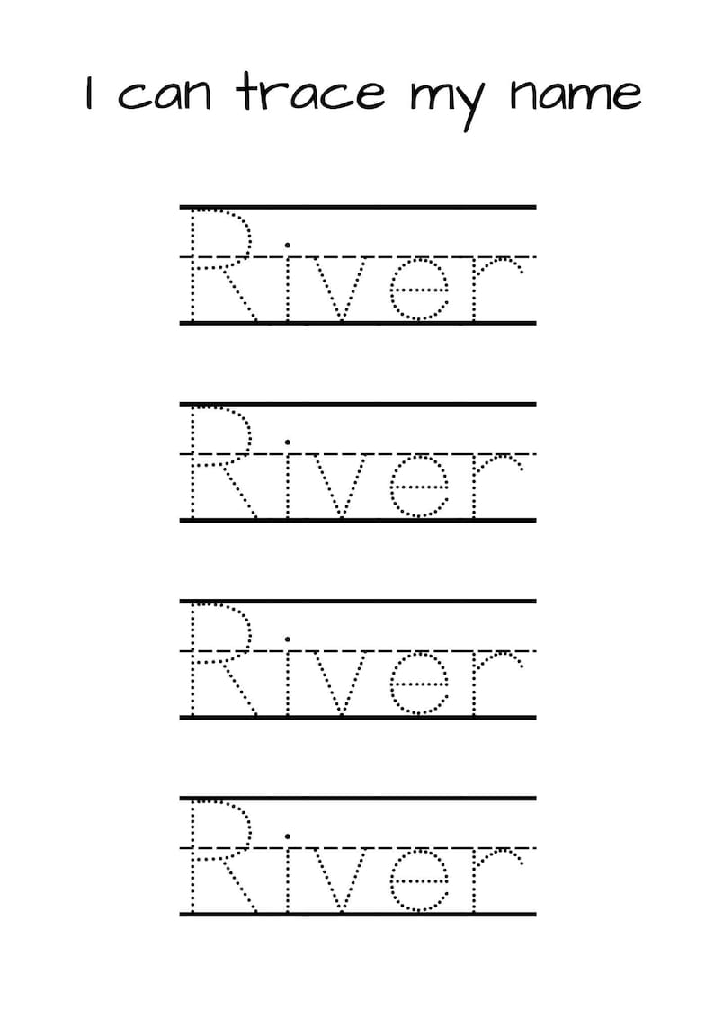 Personalized Name Tracing - Etsy