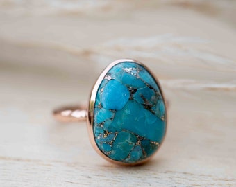 Rose Gold Turquoise - Etsy