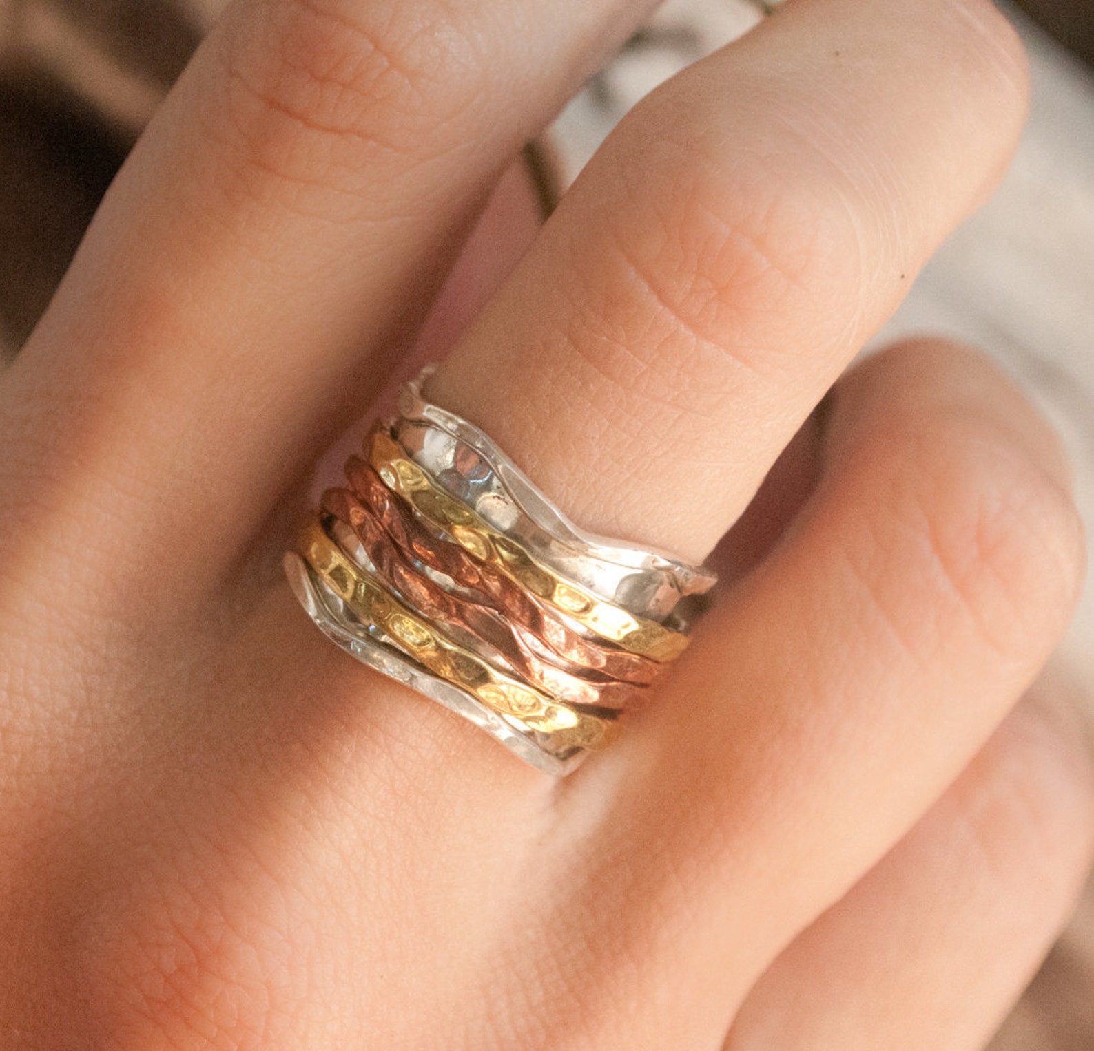 Spinning Ring Meditation Spinner Spin Anxiety | Etsy