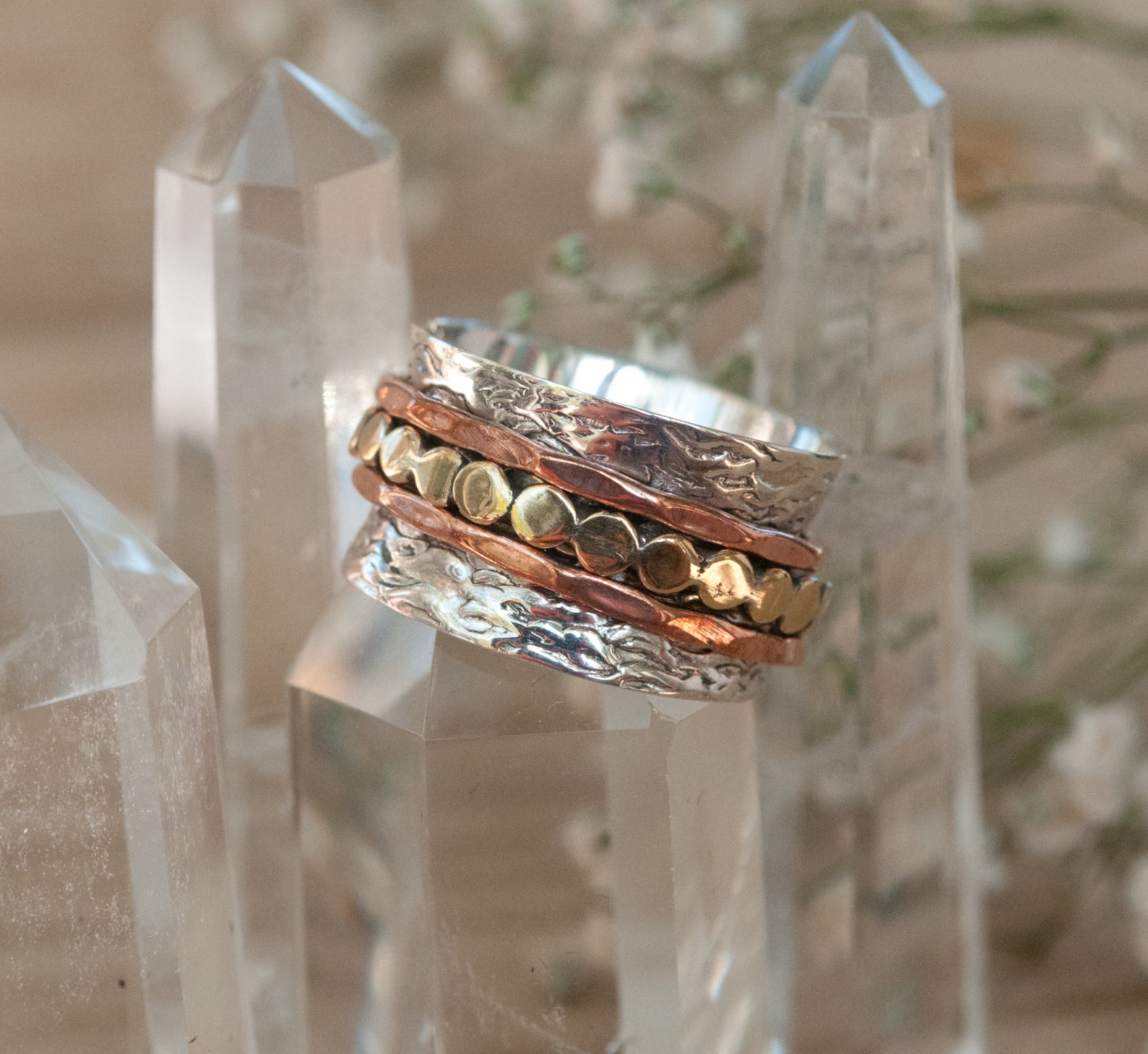 Spinner Ring Meditation Ring Spinning Ring Spin | Etsy