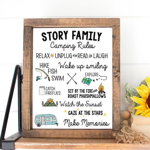 Editable Camp Rules Sign Custom Family Camping Rules Camping - Etsy