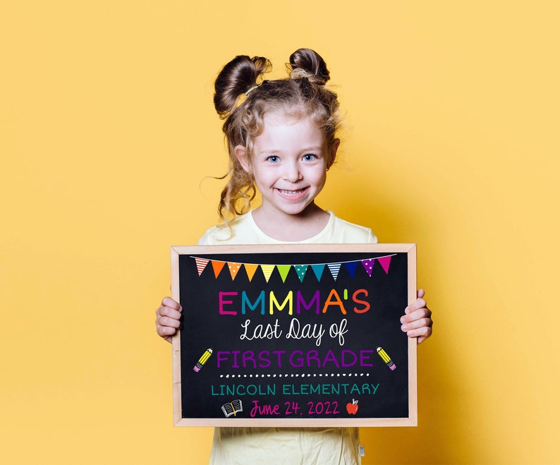 Editable Last Day of School Printable Sign Any Grade End of - Etsy