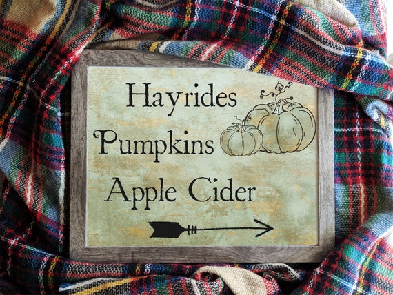 Fall Printable Sign Rustic Autumn Wall Art Vintage Harvest | Etsy