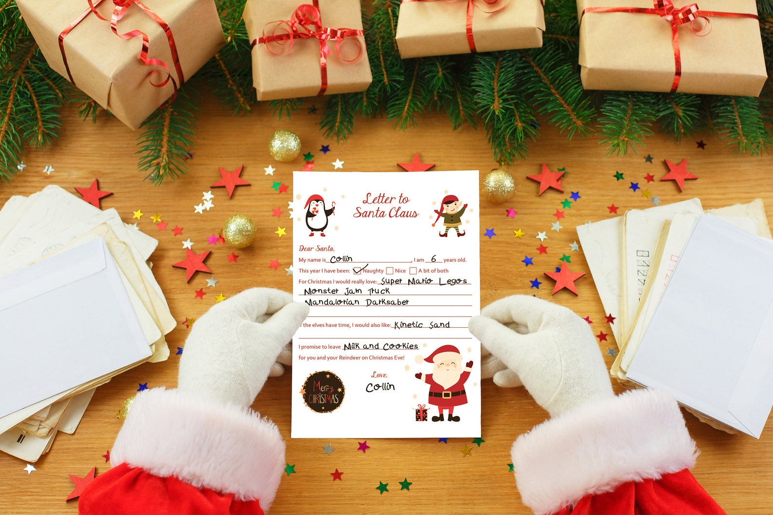 Letter to Santa Kit Printable Dear Santa Letter With - Etsy