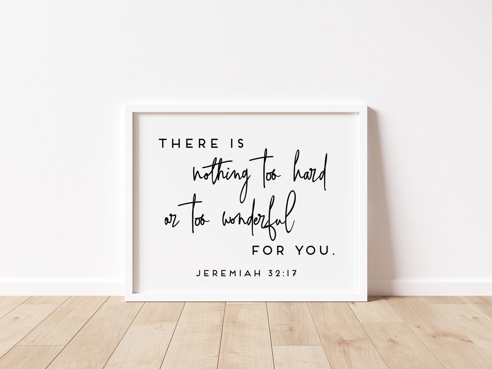 Jeremiah 32:17 Printable Instant Download Religious Art - Etsy