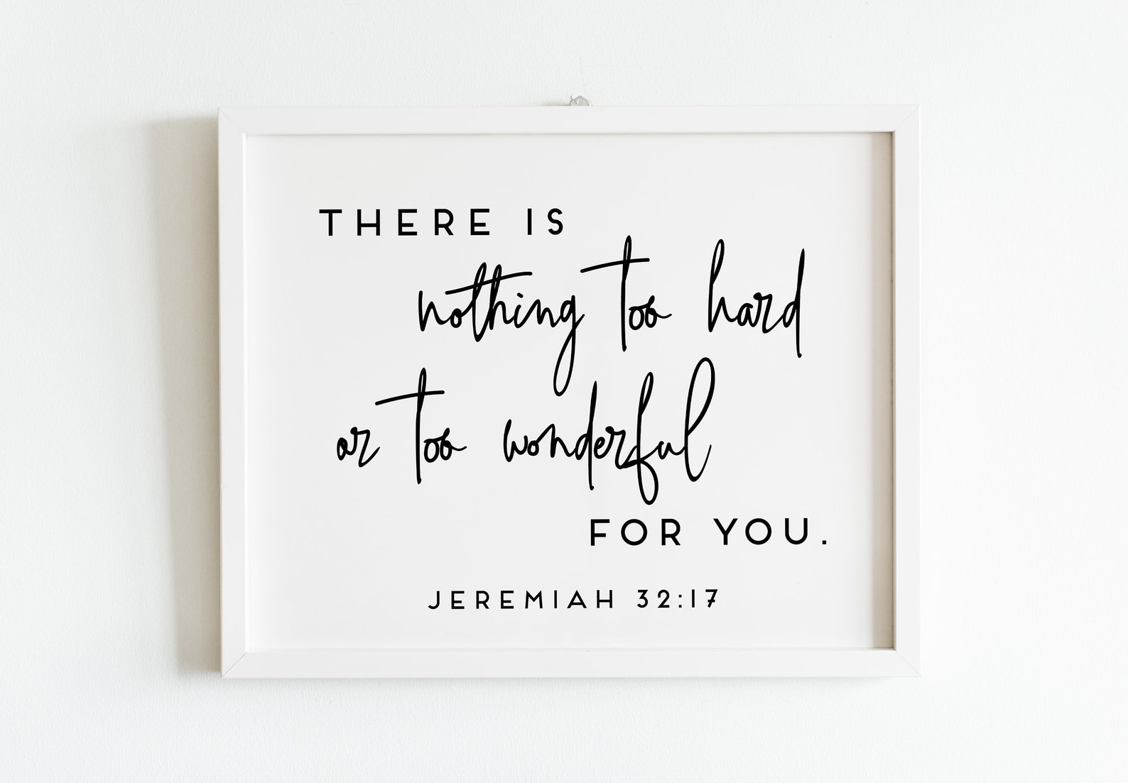 Jeremiah 32:17 Printable Instant Download Religious Art - Etsy