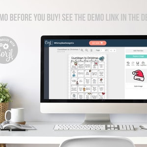 Editable Christmas Activities Calendar for Families Printable, Kids ...