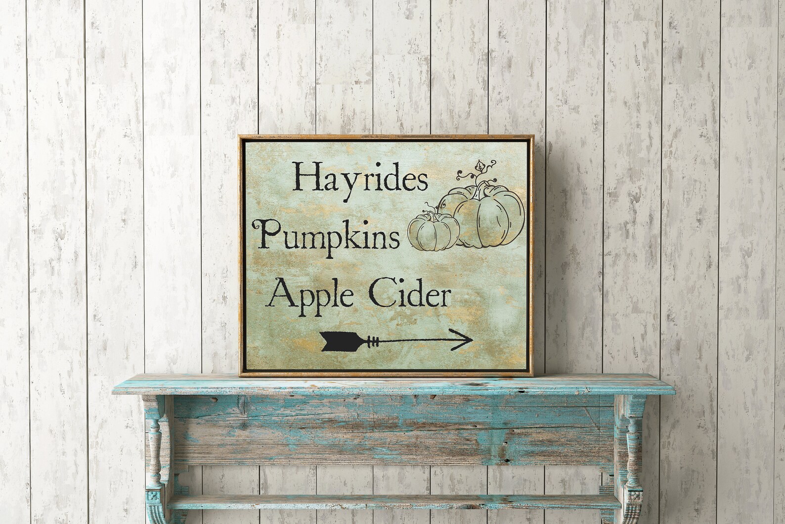 Fall Printable Sign, Rustic Autumn Wall Art, Vintage Harvest Print ...