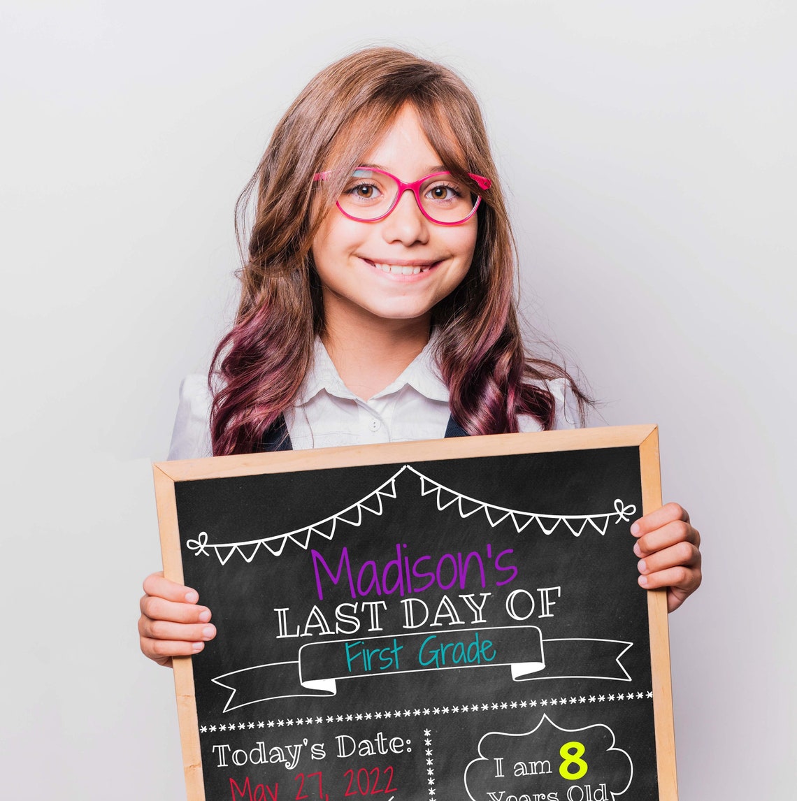 Editable Last Day of School Printable Sign, Any Grade, End of School ...