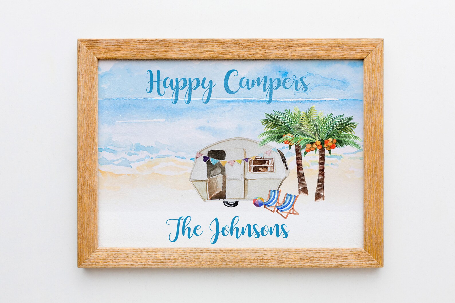 Editable Camper Printable Happy Campers Last Name Sign - Etsy