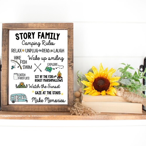 Editable Camp Rules Sign Custom Family Camping Rules Camping - Etsy