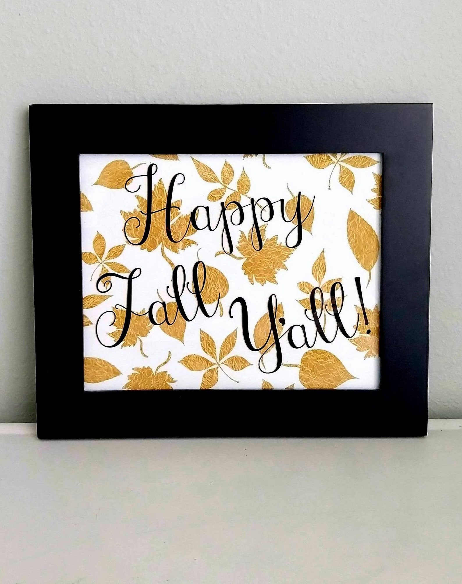 Happy Fall Y'all Printable Autumn Sign Farmhouse Print - Etsy