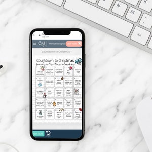 Editable Christmas Activities Calendar for Families Printable, Kids ...
