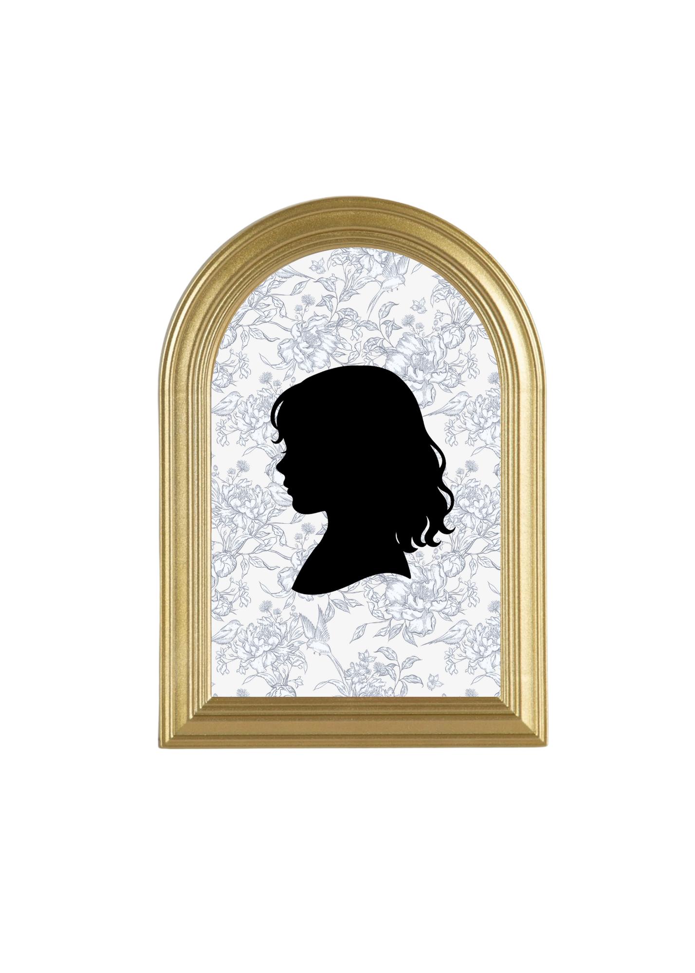 Custom Silhouette Portrait - Etsy