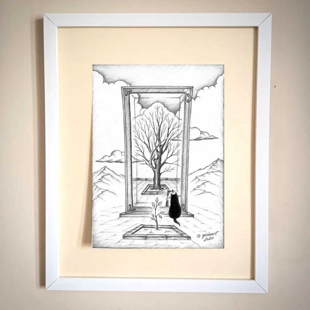 Drawing A4 "magic Mirror" - Etsy