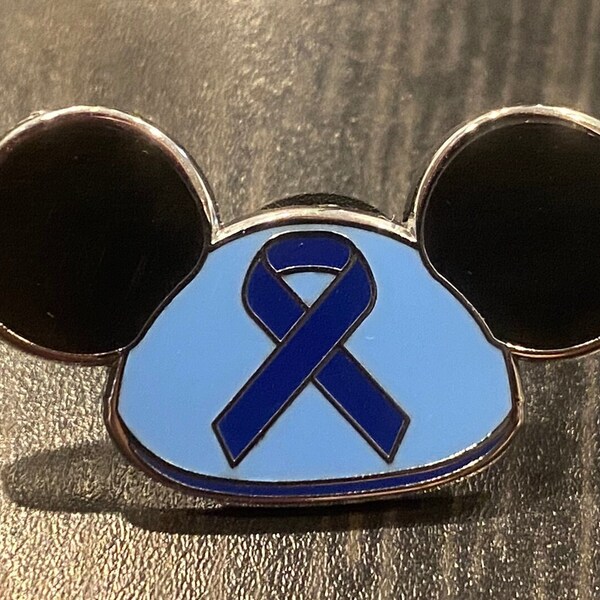 Mickey Ears on Cancer Ribbon Svg - Etsy
