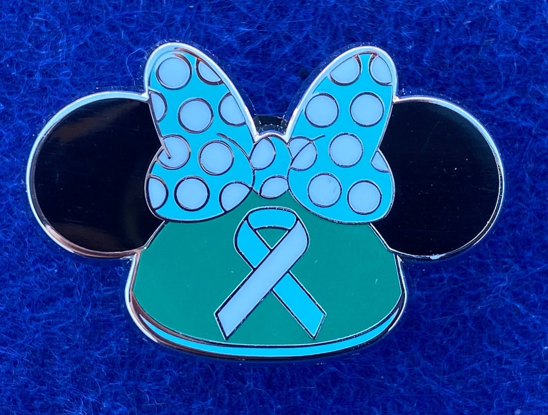 Cervical Cancer Awareness Minnie Mouse Teal Ribbon Ears Disney Fantasy ...