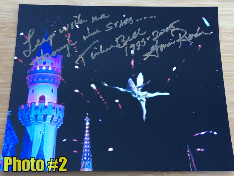 8x10 Tinker Bell Autograph Signature Photo Gina Rock | Etsy