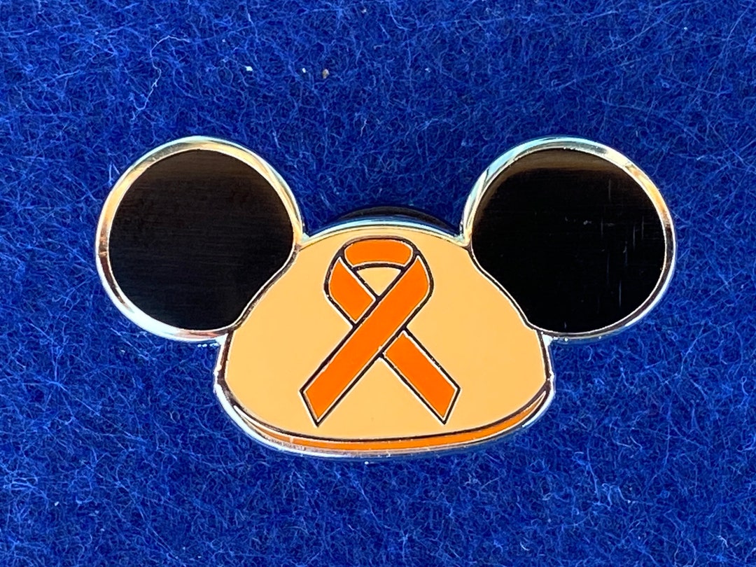 Leukemia Cancer and MS Awareness Mickey Mouse Orange Ribbon Ears Disney ...
