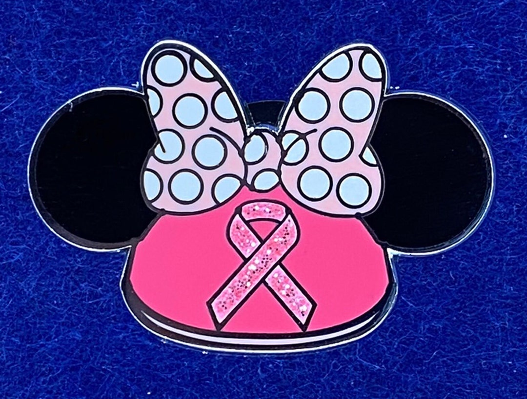 Breast Cancer Awareness Minnie Mouse Ears Disney Fantasy Pin 1.25" - Etsy