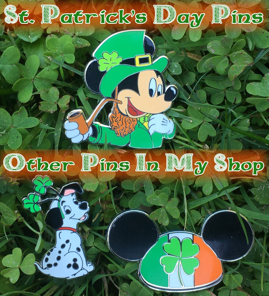 St. Patrick's Day Irish Mickey Mouse Disney Fantasy Pin | Etsy