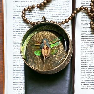 Fairy Garden Inspired Pendant Necklace Gorgeous Handmade Epoxy Resin ...