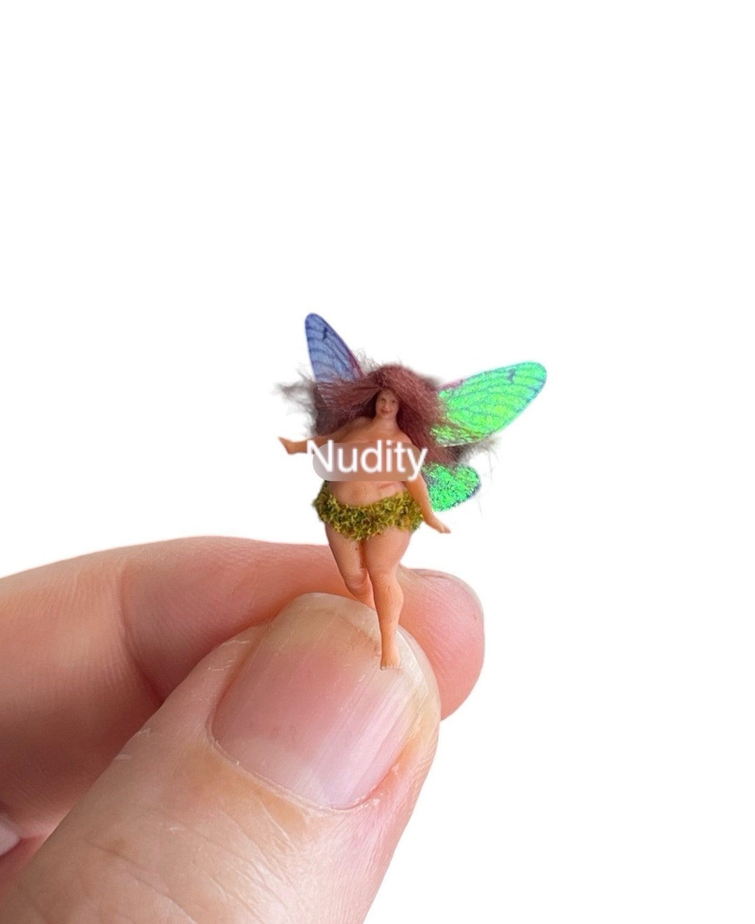 21mm Celina Delicate Handpainted Micro Fairy Sculpture Tiny Fantasy ...