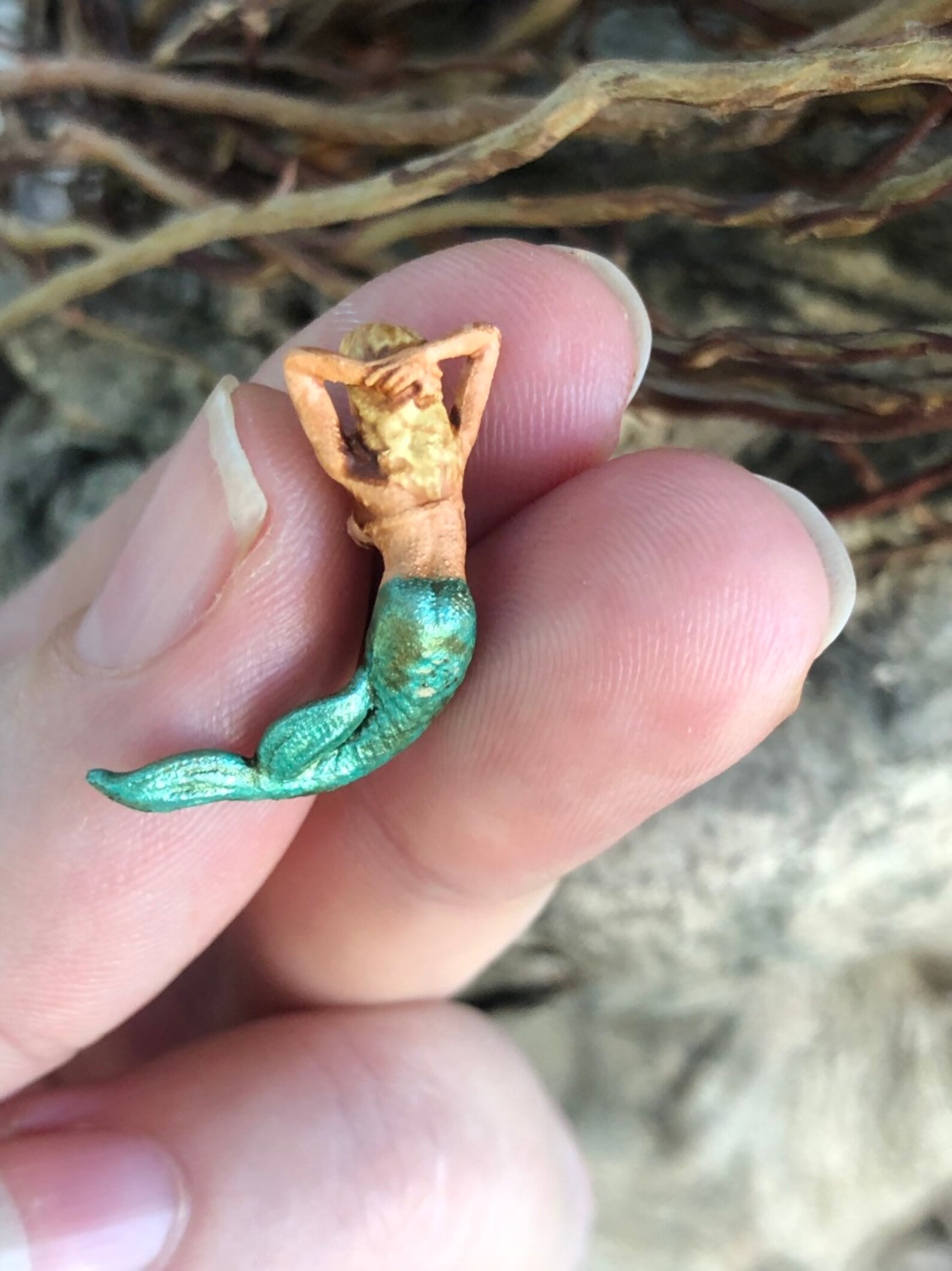 Miniature Mermaid Micro Mermaid Figurine | Etsy