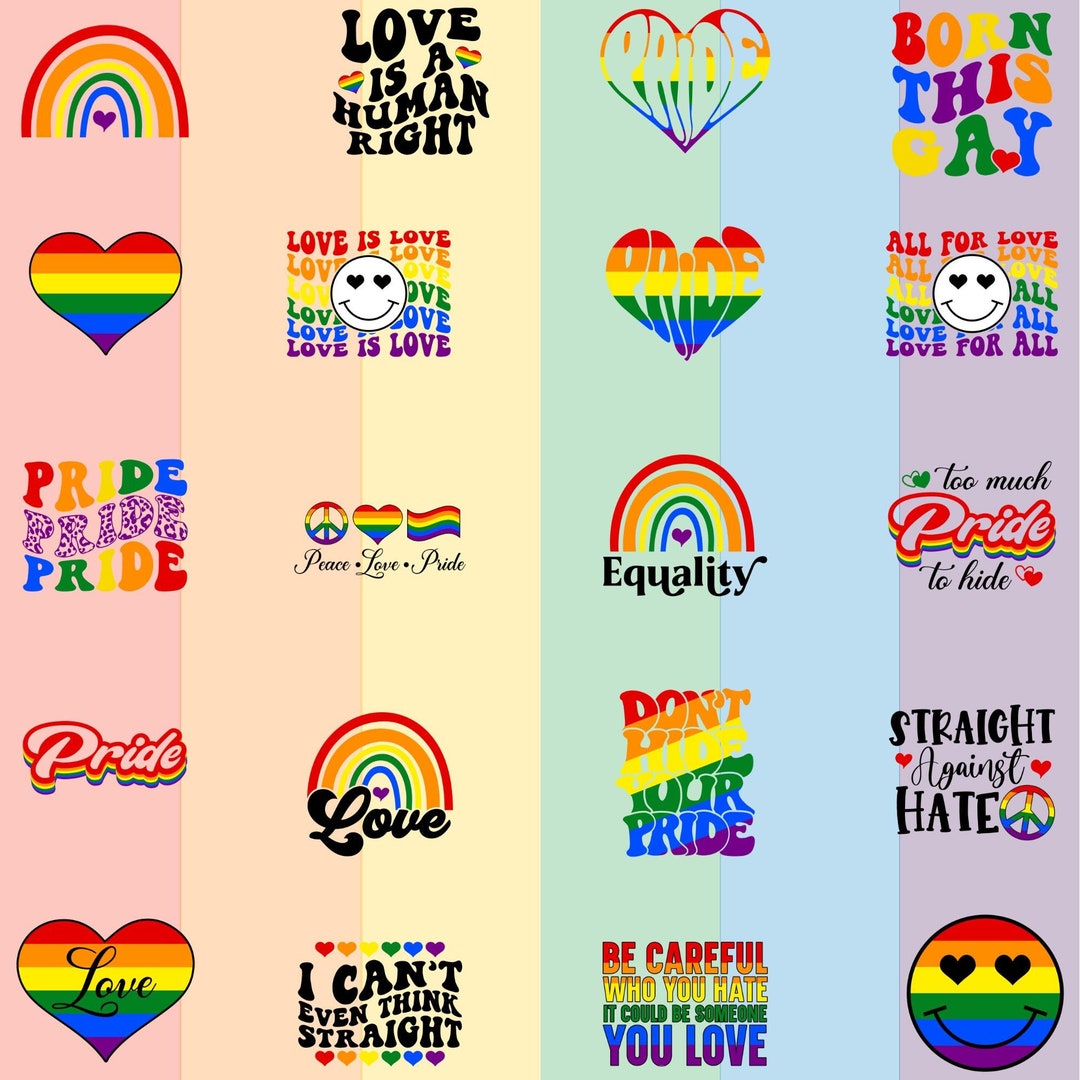 Lgbtq Svg Bundle Lgbt Svg Pride Svg Gay Pride Svg Lgbt Quotes Svg