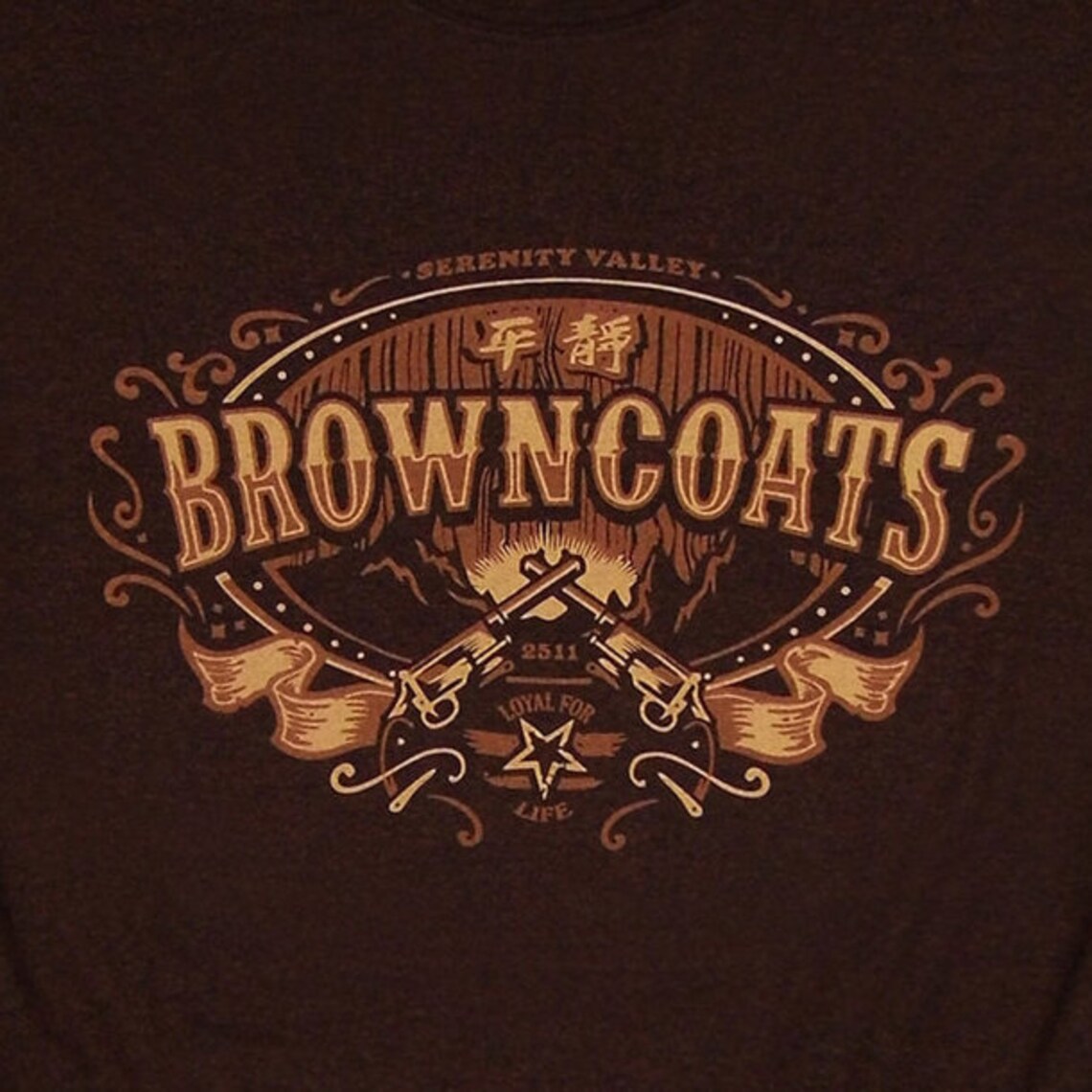S - 3XL > FIREFLY Inspired T-shirt for Men > Browncoats / Brown Coats ...