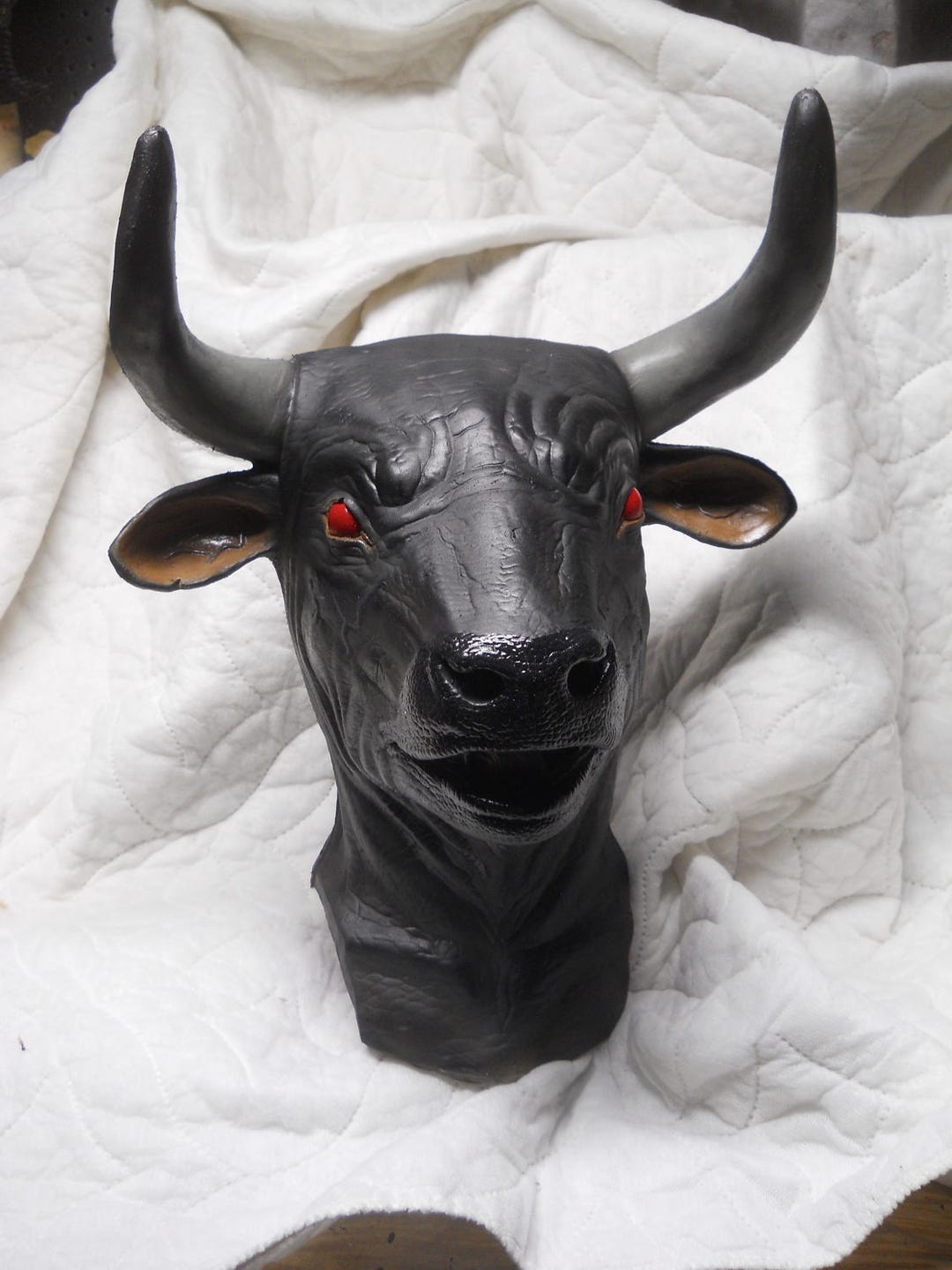 Minotaur Painted Latex Mask- Halloween, LARP - Etsy