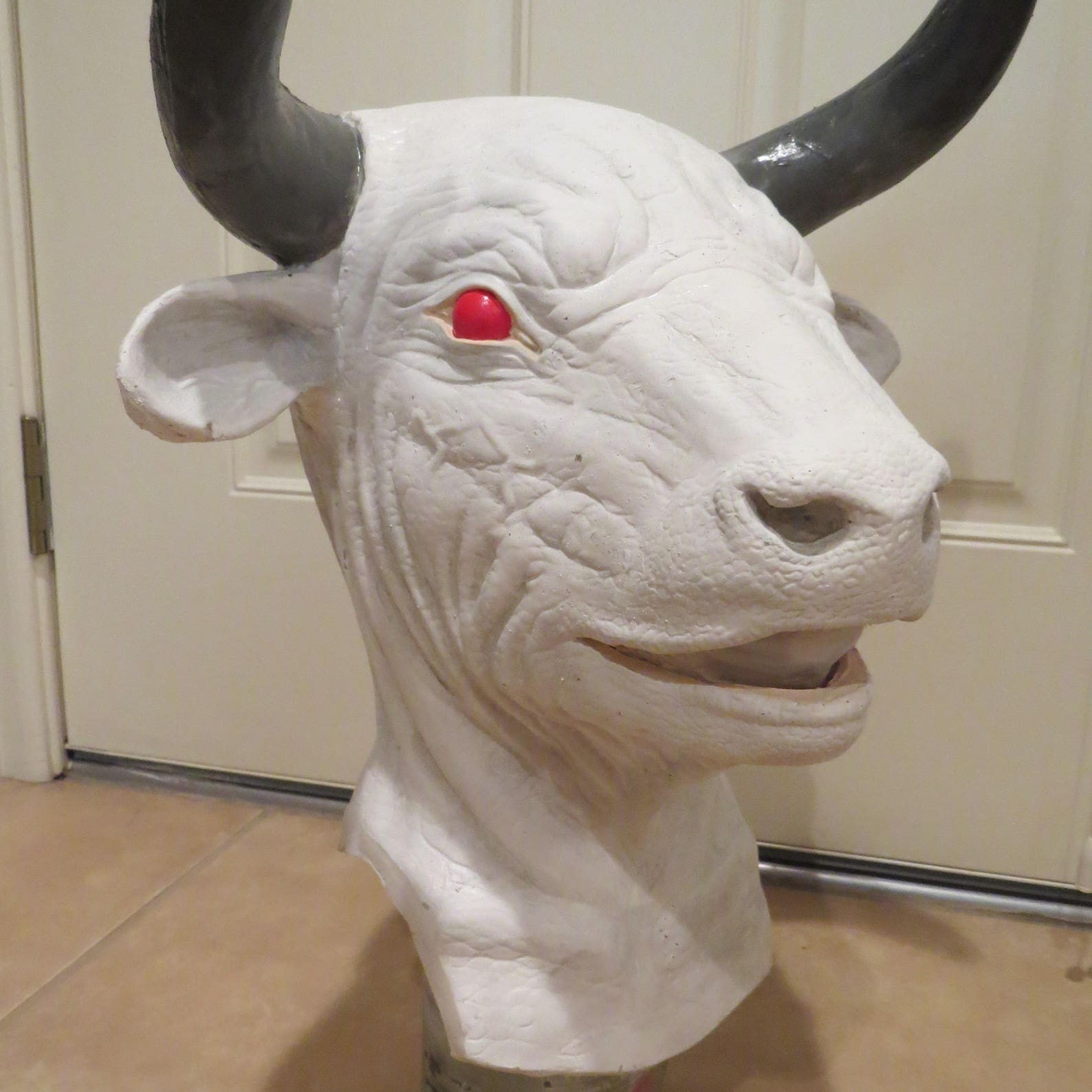 Minotaur Painted Latex Mask Halloween LARP | Etsy