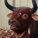 Minotaur Painted Latex Mask Halloween, LARP - Etsy