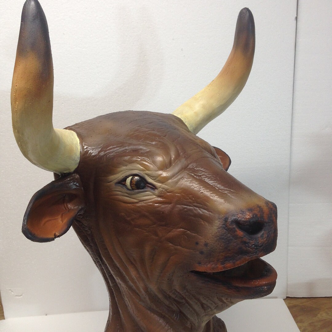 Minotaur Painted Latex Mask Halloween LARP - Etsy