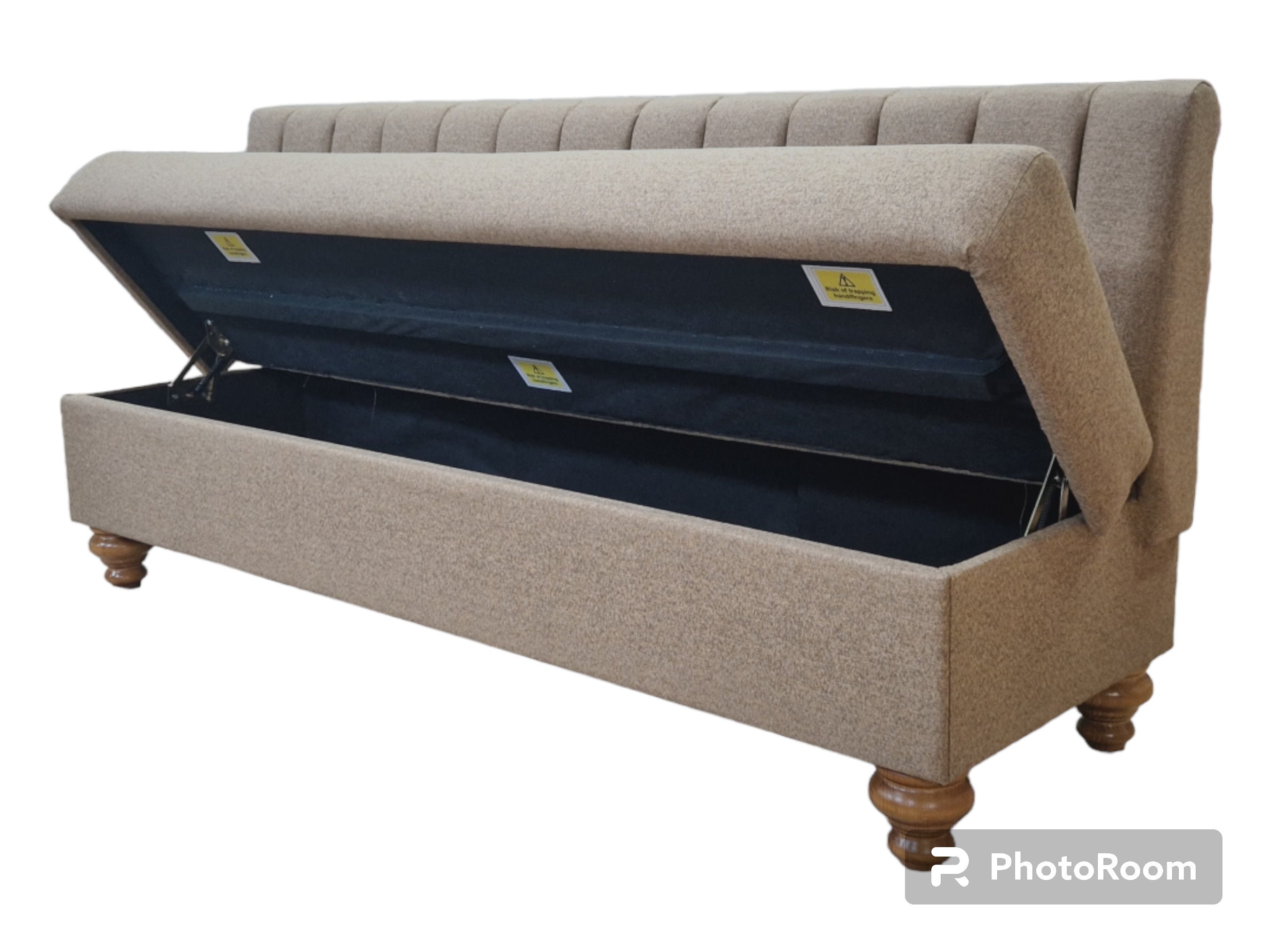 Modular Fluted Banquette Fitted Bench Booth Seating - Cafe, Kitchen ...