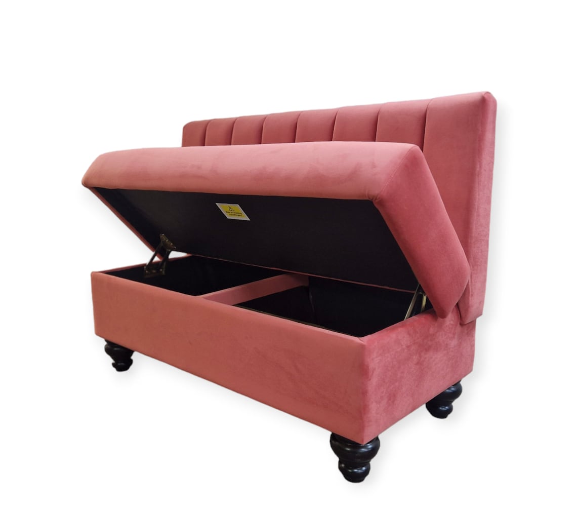 Antheracite Fluted Banquette Fitted Bench Booth Seating Cafe, Kitchen ...