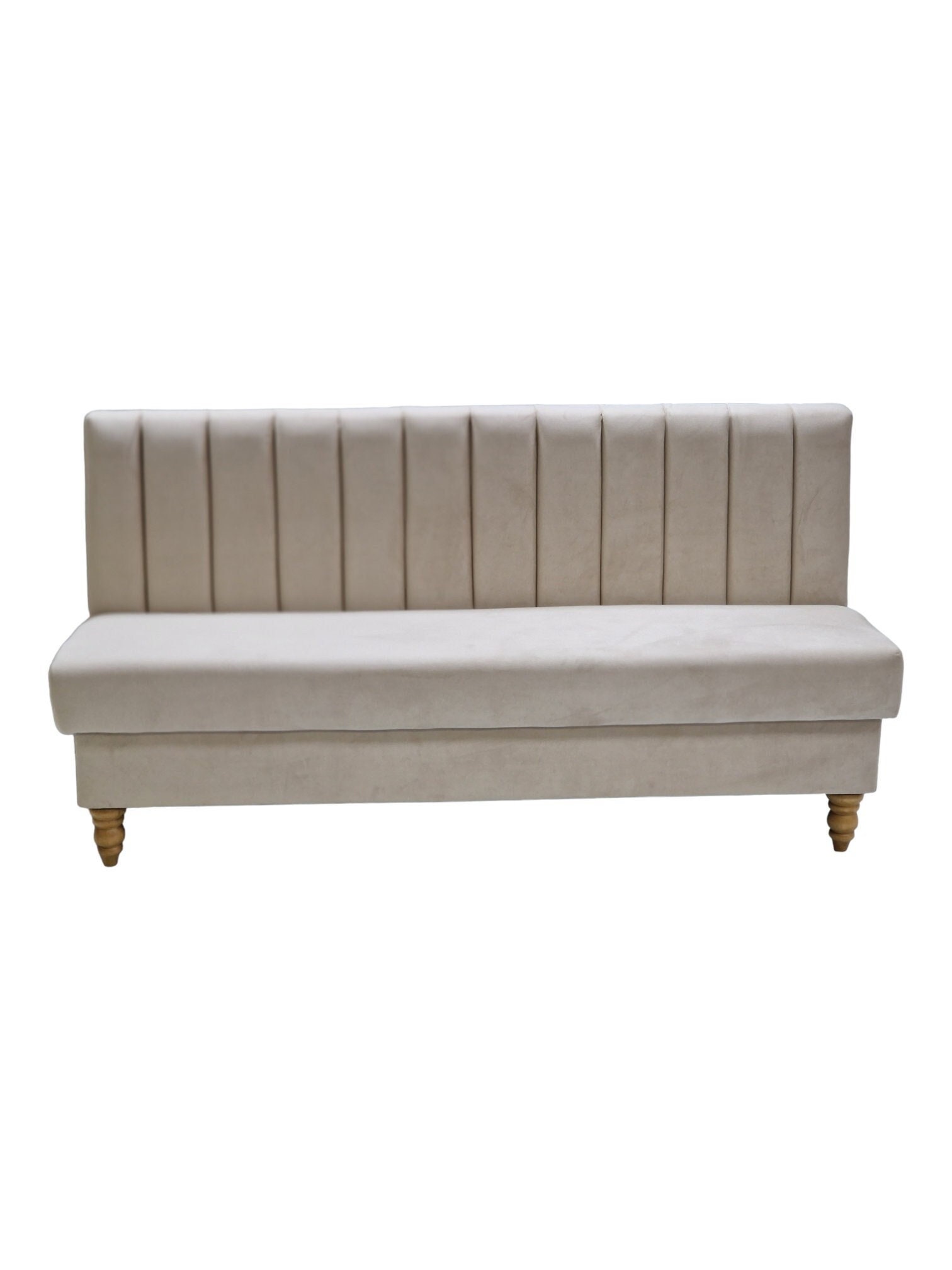 Champagne Coloured Modular Fluted Banquette Fitted Bench Booth Seating ...