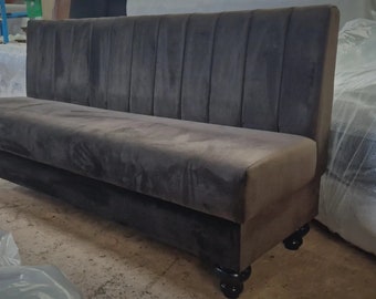 Modular Fluted Banquette Fitted Bench Booth Seating Cafe, Kitchen, Bar ...