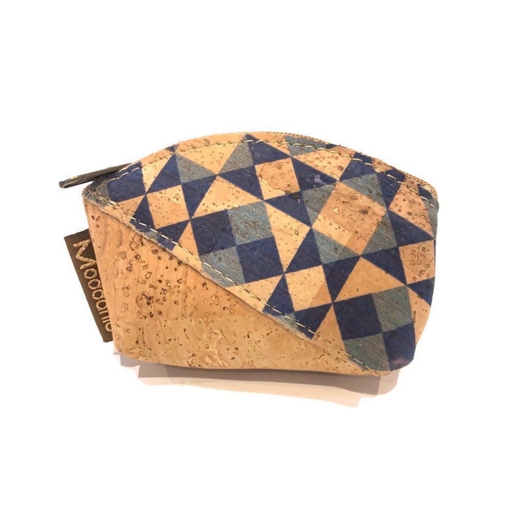 Eco-friendly Handmade Cork Coin Purse for Her, Vegan Wallet With ...
