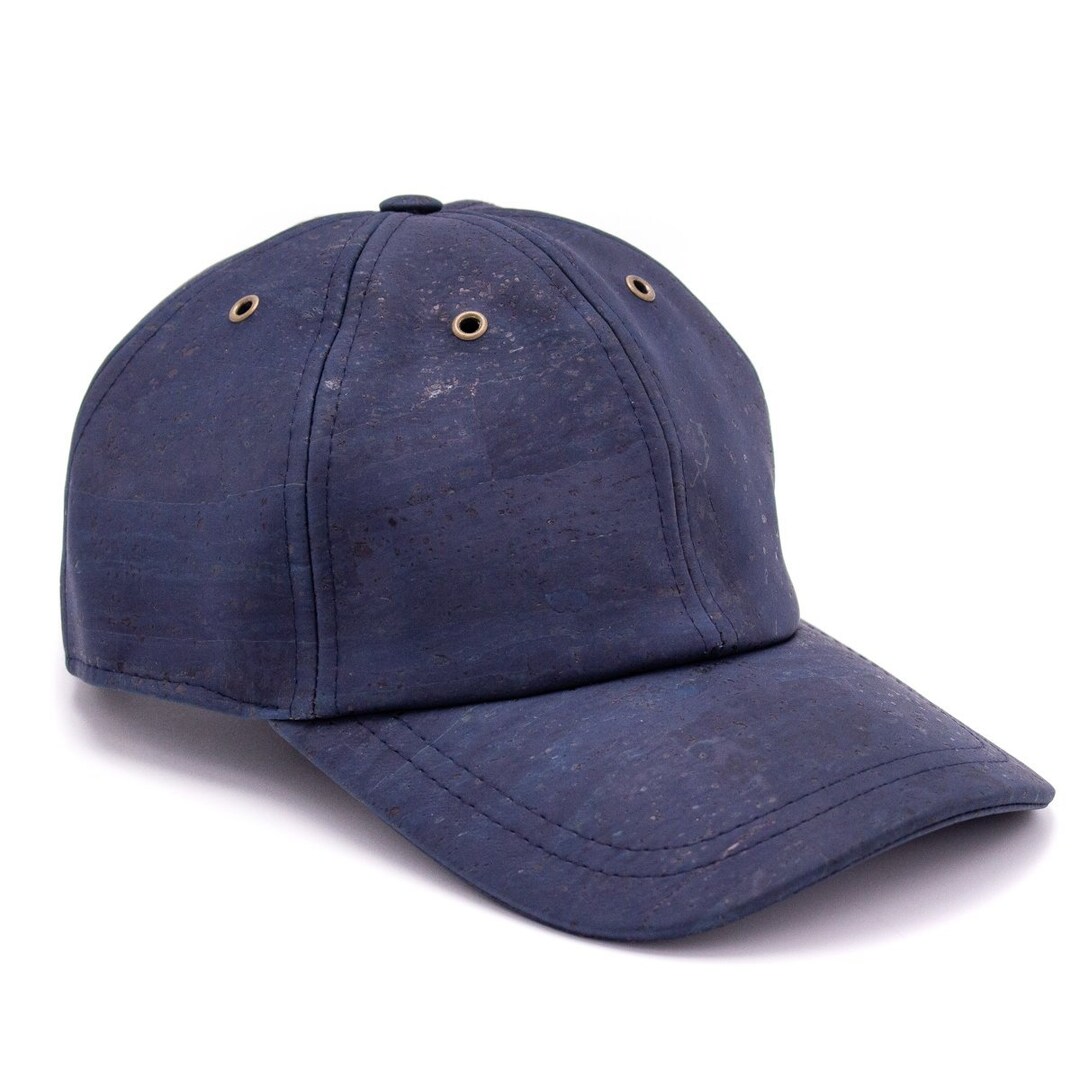 Eco-friendly Cork Baseball Cap in Blue - Unisex Vegan Hat for Men and ...