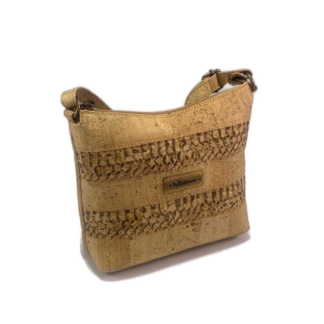 Cork Crossbody Bag, Cute Vegan Leather Shoulder Bag, Eco Friendly Cross ...