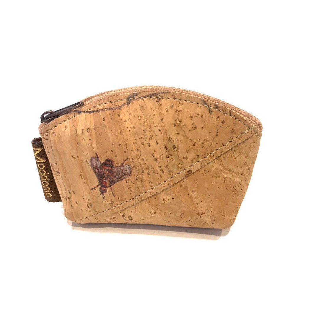 Handmade Vegan Cork Coin Purse: Patterned Zip Wallet - Etsy