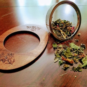 Exotic Wood Tea Infuser | Loose Leaf Tea Strainer | Tea Lover Gifts ...