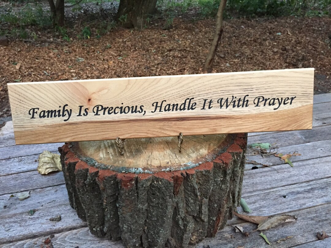 Inspirational Hardwood Signs - "family is Precious...." - Etsy