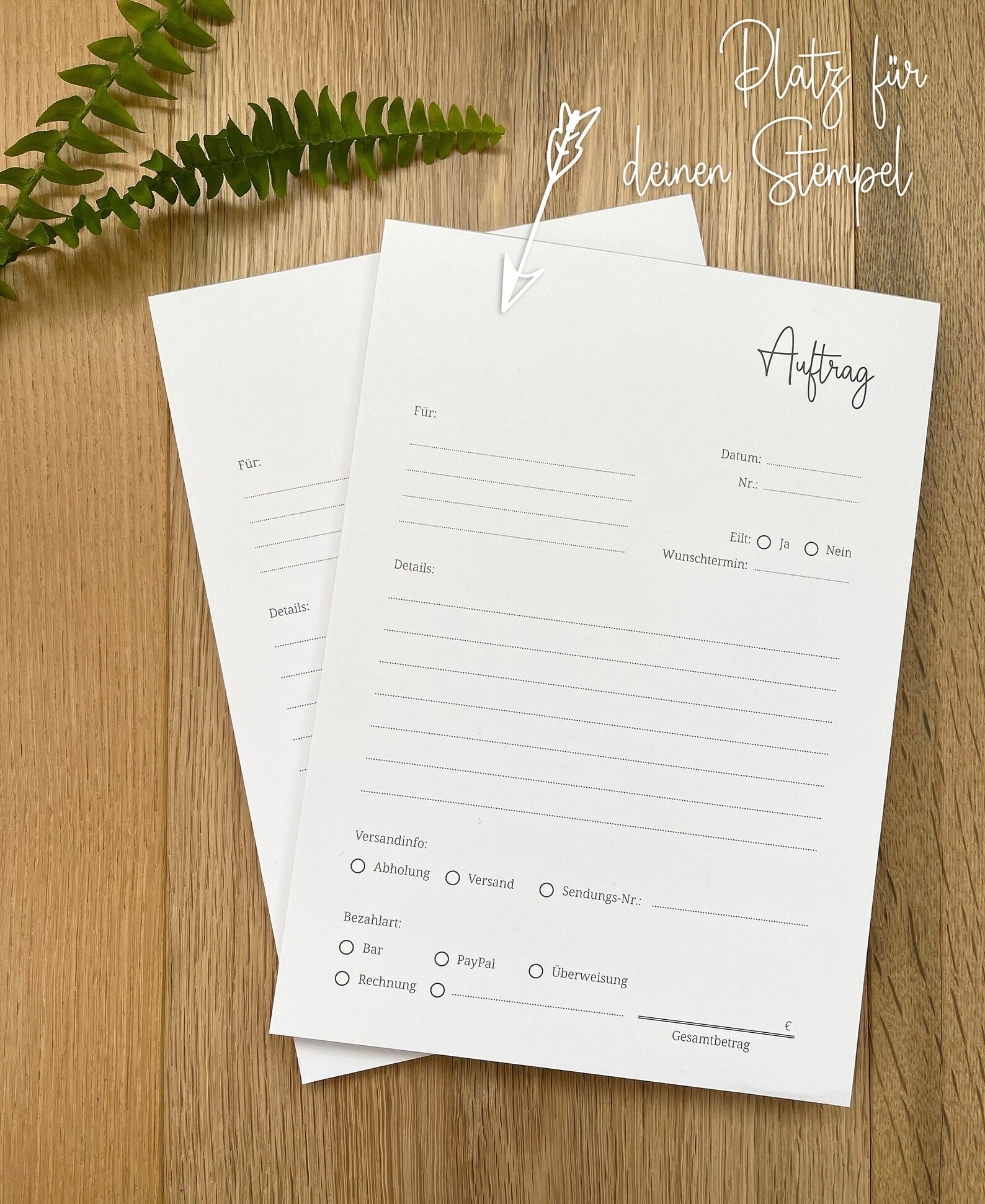 Din A5 Application Block in Portrait Format With 50 Sheets on - Etsy