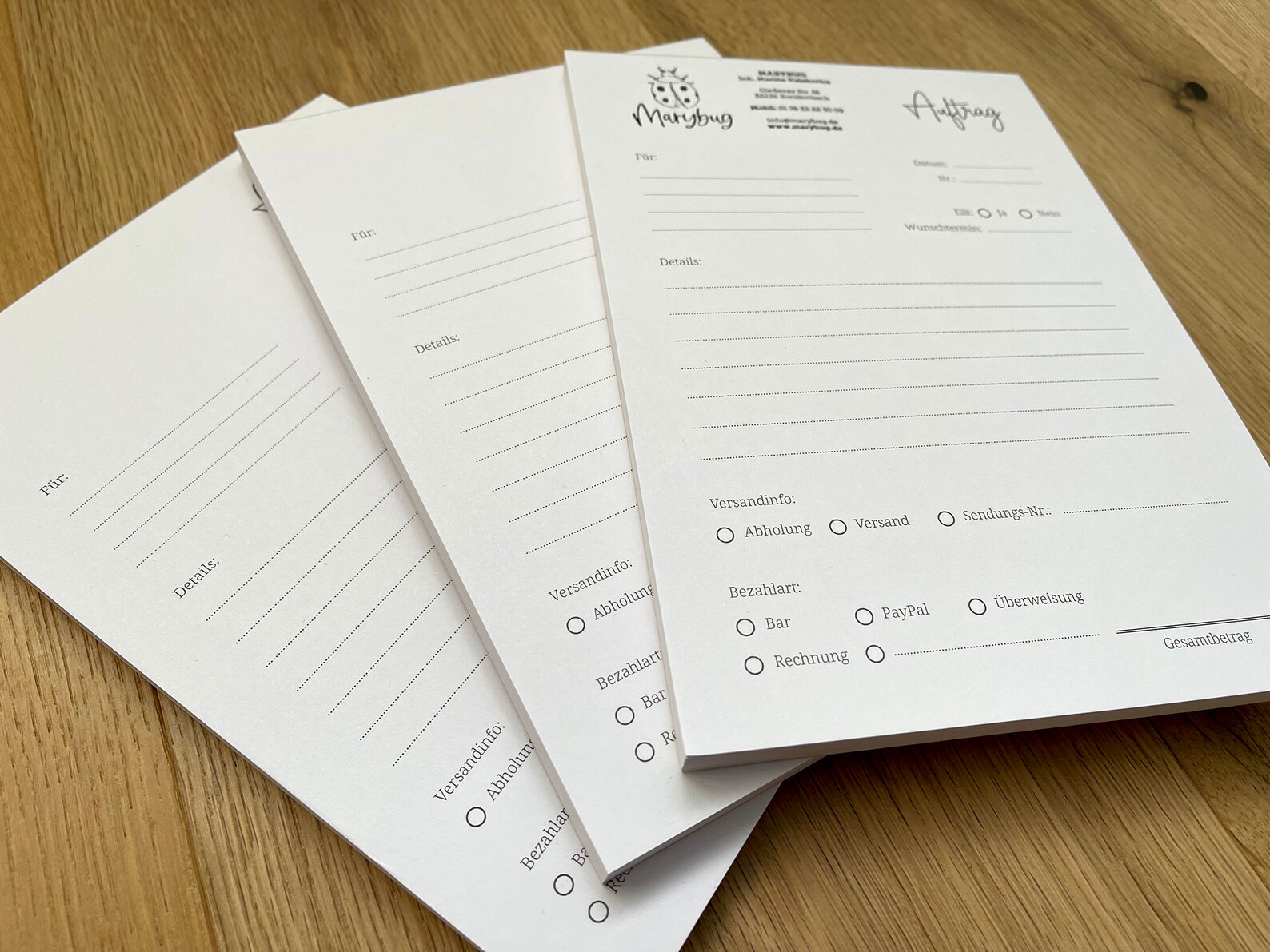 Din A5 Application Block in Portrait Format With 50 Sheets on - Etsy