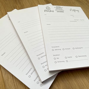 Din A5 Application Block in Portrait Format With 50 Sheets on - Etsy