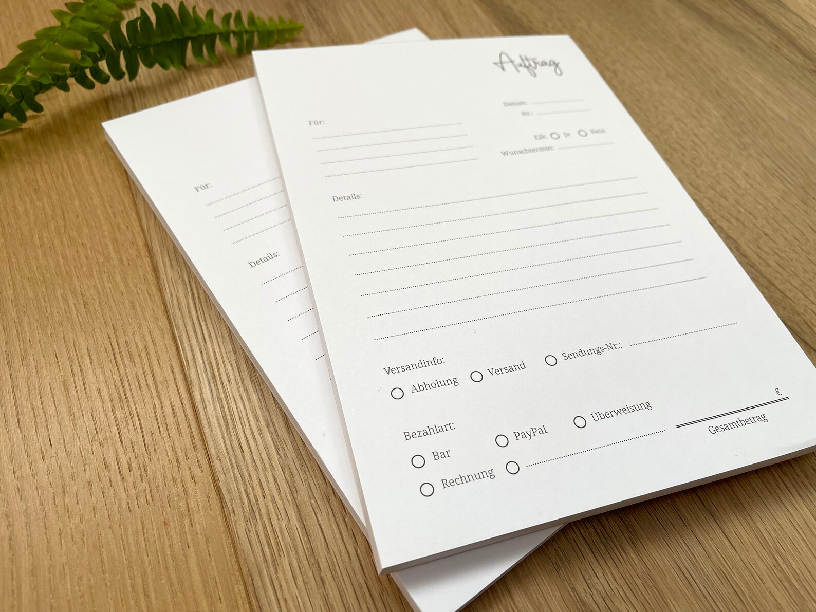 Din A5 Application Block in Portrait Format With 50 Sheets on - Etsy